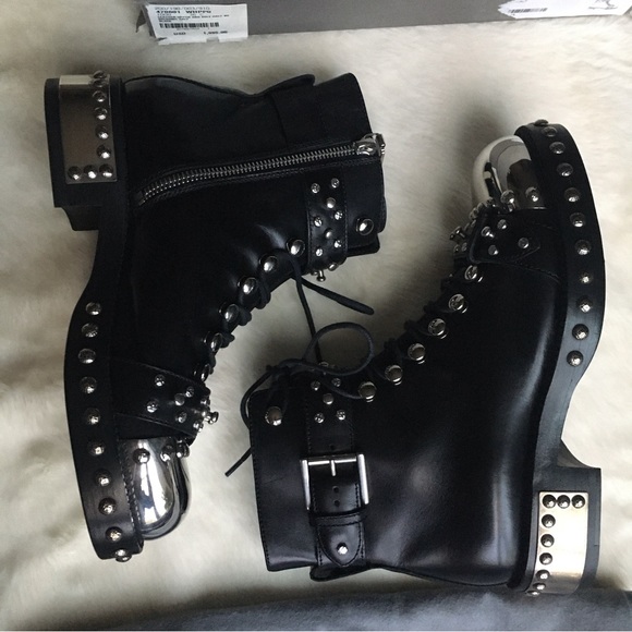 Alexander McQueen | Shoes | Nib Alexander Mcqueen Hobnail Metal Toe Cap ...